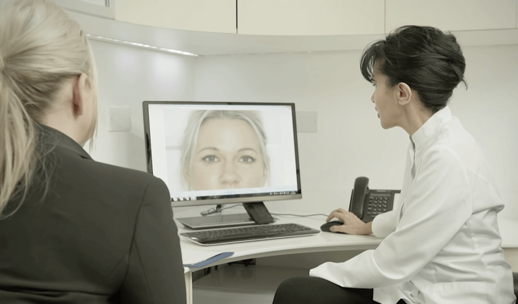 » online facial consultation with Dr Fern